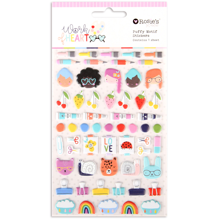 You Make My Day Puffy Mini Sentiment Stickers - Rosie's Studio
