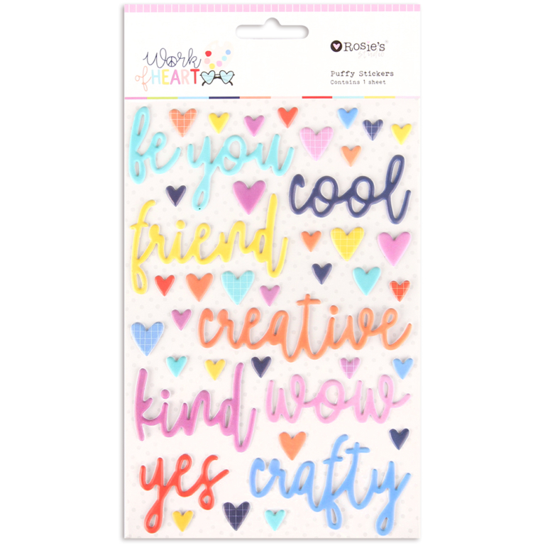 You Make My Day Puffy Mini Sentiment Stickers - Rosie's Studio