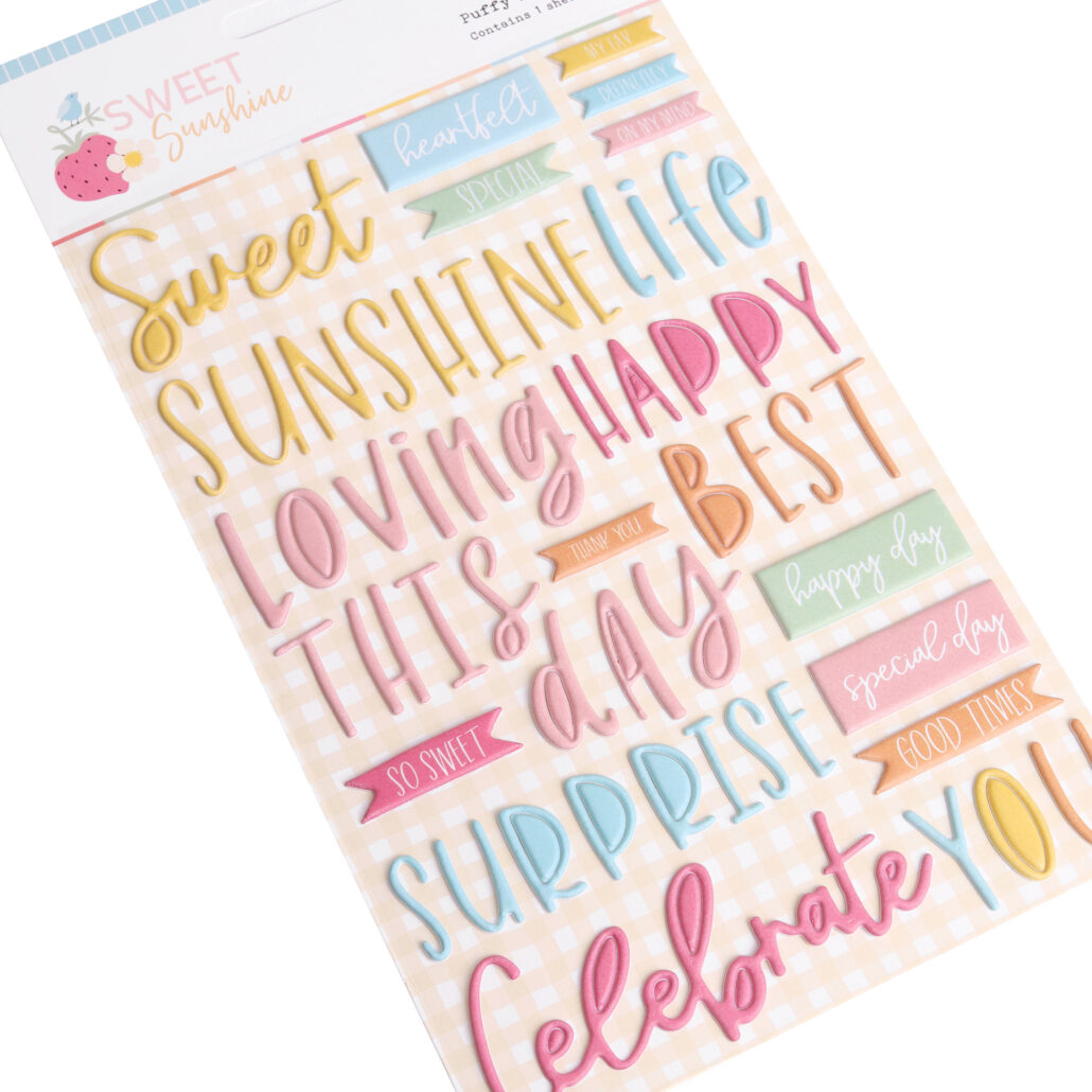 Sweet Sunshine Puffy Stickers - Rosie's Studio