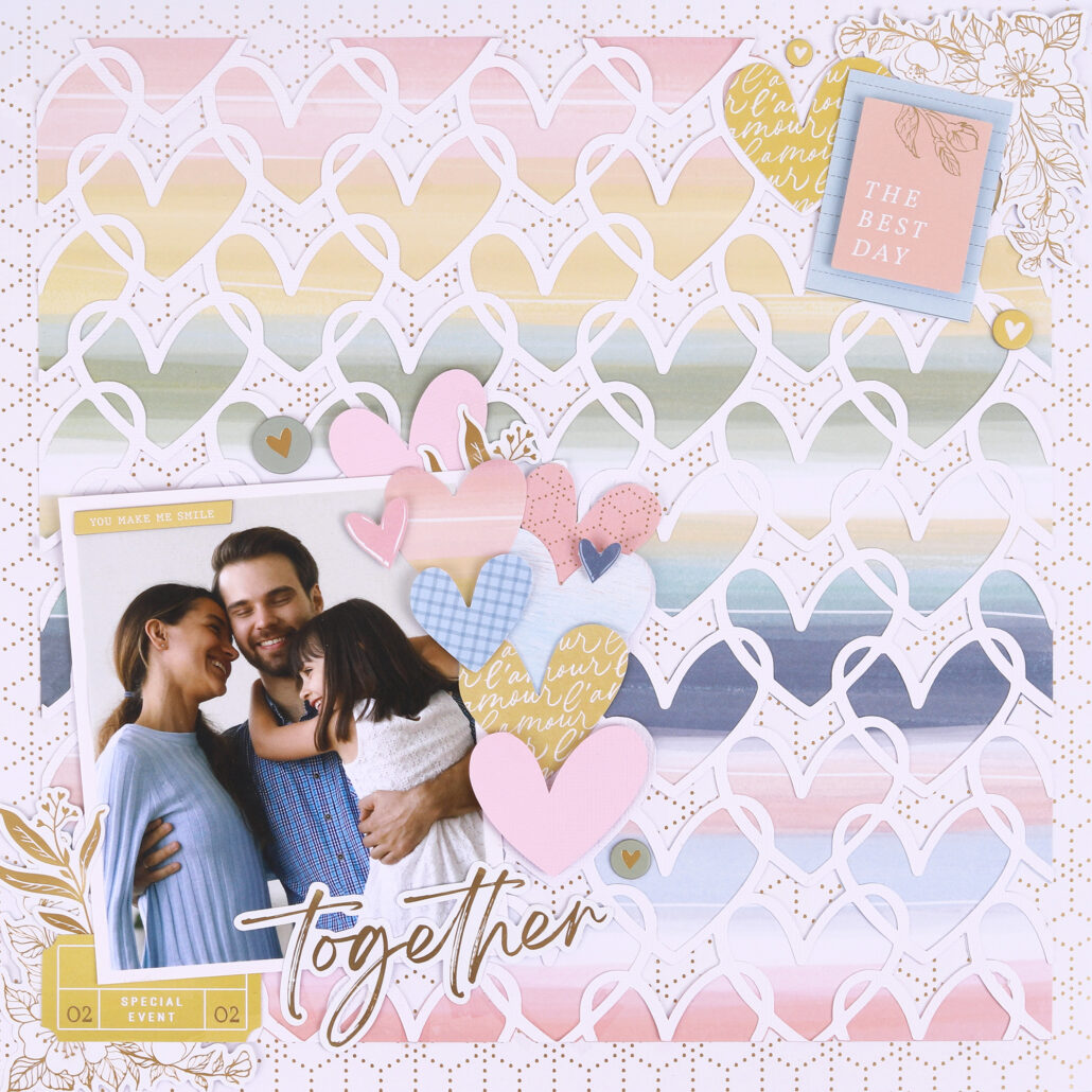 Cut File Hearts Background - Rosie's Studio