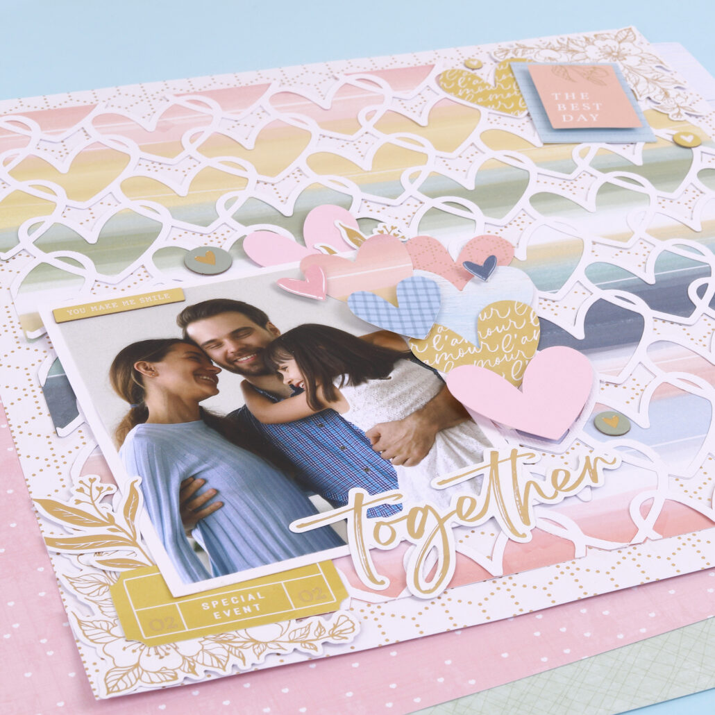 Cut File Hearts Background - Rosie's Studio