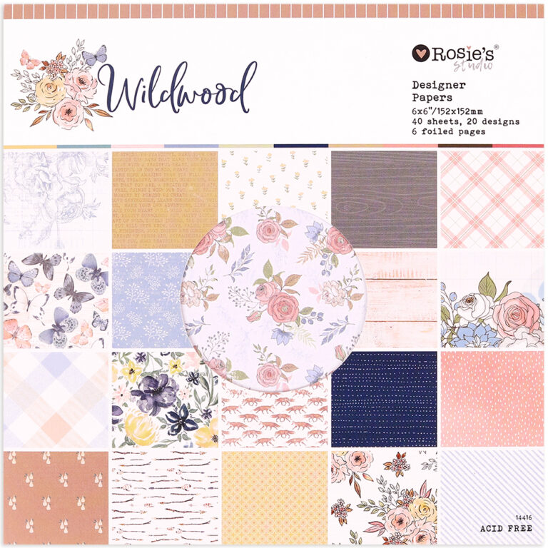 Wildwood 6x6" Designer Paper Pad 40 sheet - Rosie's Studio