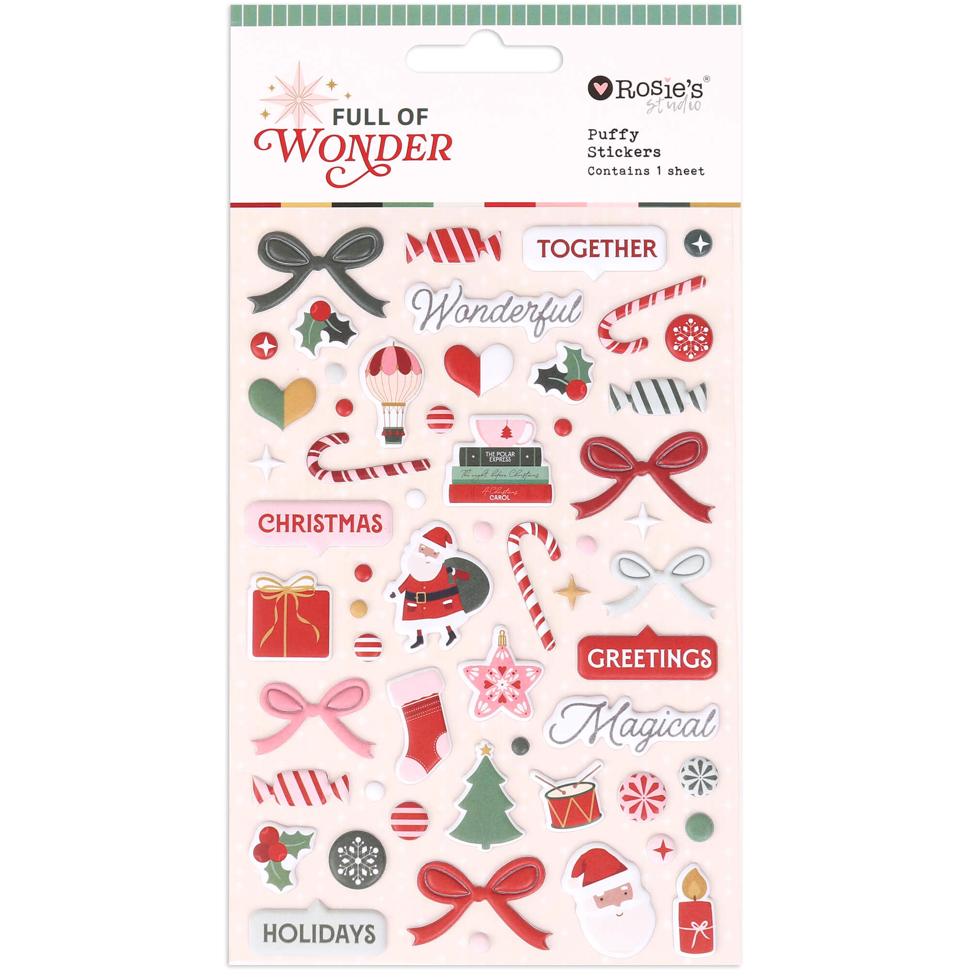 Full of Wonder Puffy Motif Stickers - Rosie's Studio