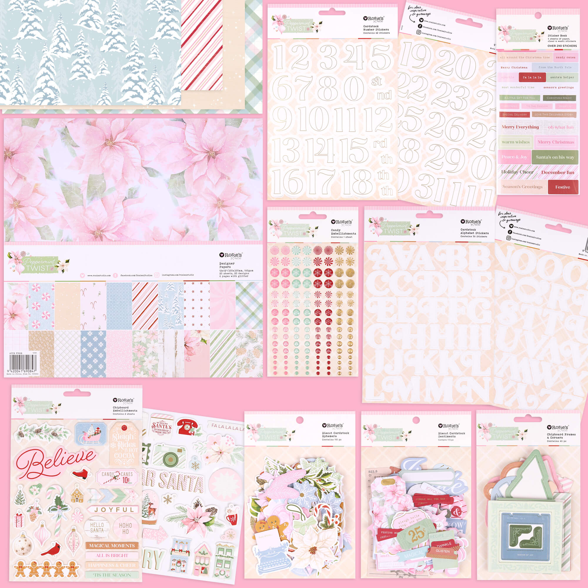 Peppermint Twist Value Pack - Rosie's Studio